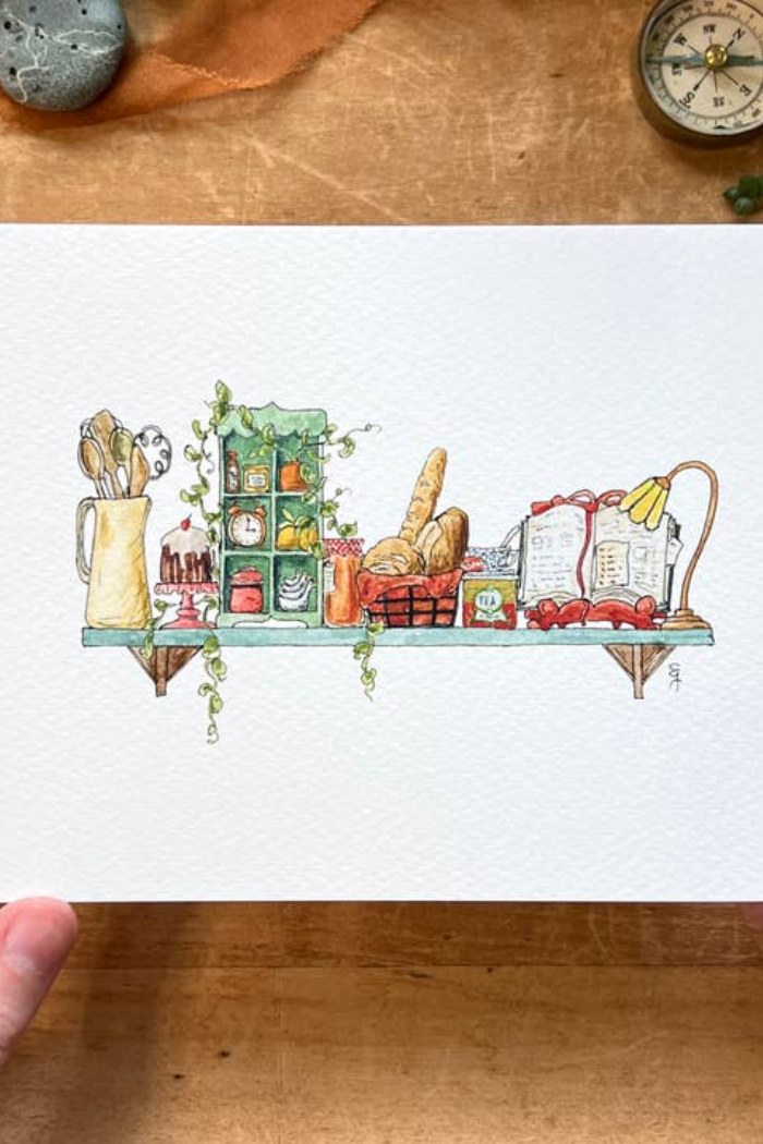 The Mini Baker's Shelf Giclée Print – randoons